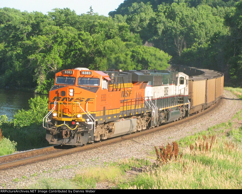 BNSF 6383, CP's River Sub.